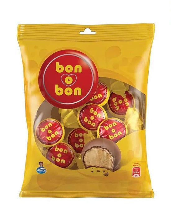 Bon o Bon Chocolate covered bonbons with Peanut Cream Filling and Wafe ...