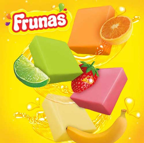 Frunas Candy from Colombia - Chewy Fruit-Flavored Candies (Caramelos ...